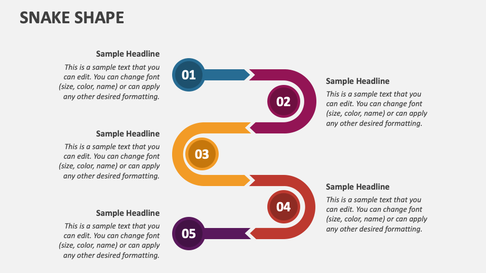 Snake Shape PowerPoint and Google Slides Template - PPT Slides