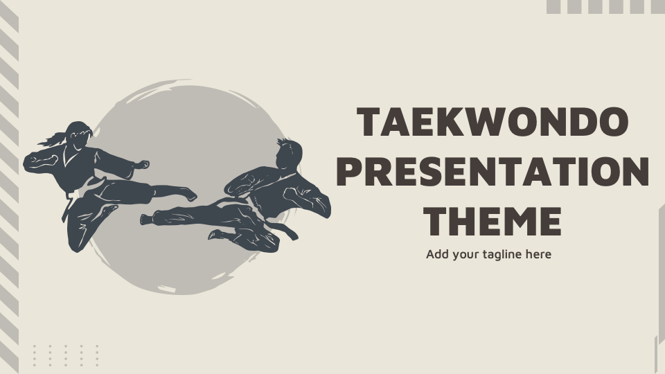 Free Taekwondo Presentation Theme for Google Slides and PowerPoint