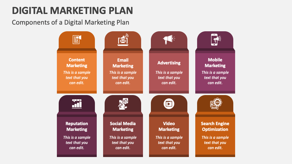 Digital Marketing Plan PowerPoint and Google Slides Template - PPT Slides