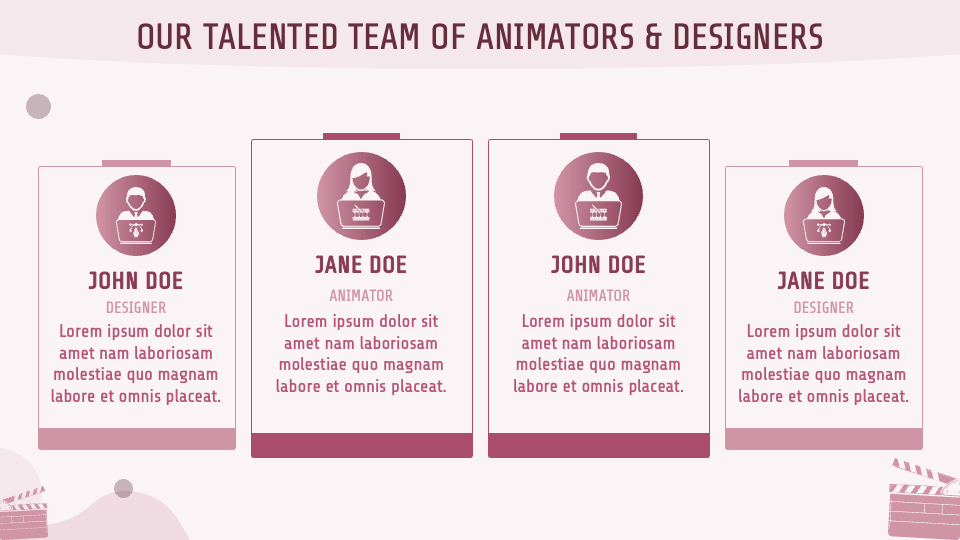 Video Animation Company Pitch Deck for Google Slides and PowerPoint