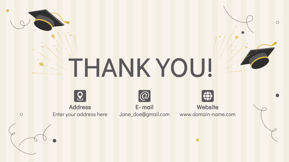 Free Graduation Presentation Theme for Google Slides and PowerPoint