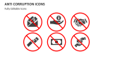 Anti Corruption Icons for Google Slides and PowerPoint