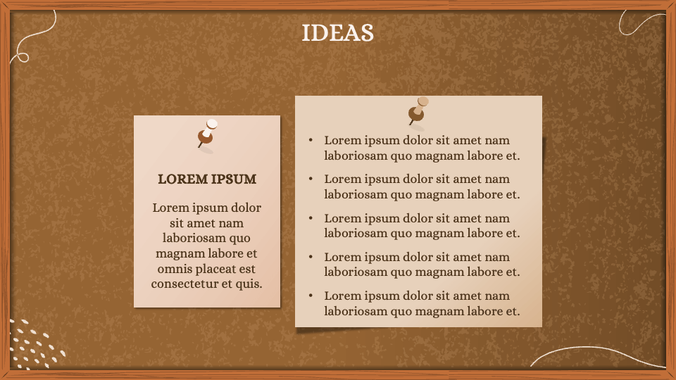 Free Cork Board Theme for Google Slides and PowerPoint