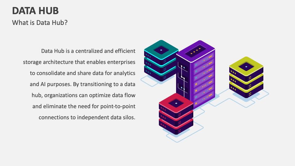 Data Hub PowerPoint and Google Slides Template - PPT Slides