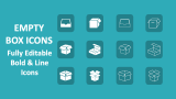 Empty Box Icons for Google Slides and PowerPoint