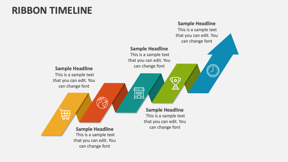 Ribbon Timeline PowerPoint and Google Slides Template - PPT Slides