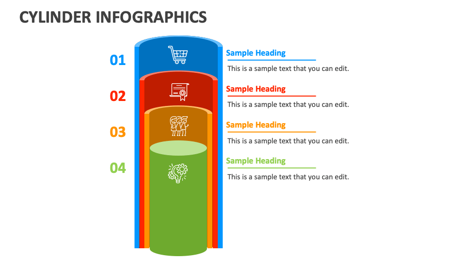 Cylinder Infographics PowerPoint and Google Slides Template - PPT Slides
