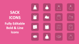 Sack Icons for Google Slides and PowerPoint