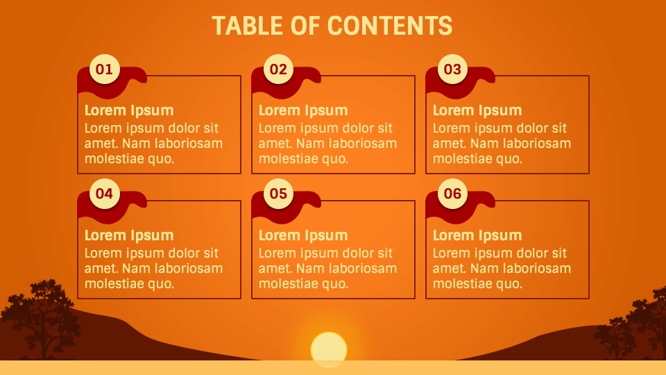 Free Sunset Presentation Theme for Google Slides and PowerPoint