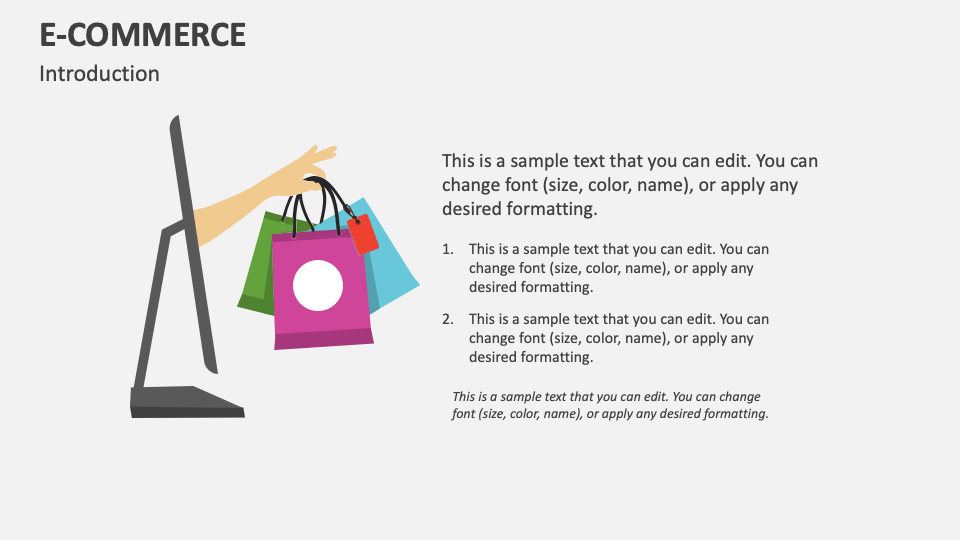 E-Commerce Theme PowerPoint and Google Slides Template - PPT Slides
