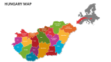 Hungary Map for Google Slides and PowerPoint - PPT Slides