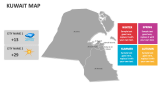 Kuwait map for Google Slides and PowerPoint - PPT Slides