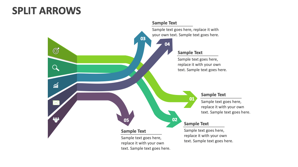 Split Arrows Template for PowerPoint and Google Slides - PPT Slides