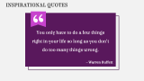 Inspirational Quotes Template for PowerPoint and Google Slides - PPT Slides