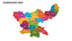 Jharkhand Map for Google Slides and PowerPoint - PPT Slides