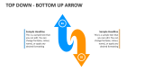 Top Down - Bottom Up Arrow PowerPoint and Google Slides Template - PPT Slides