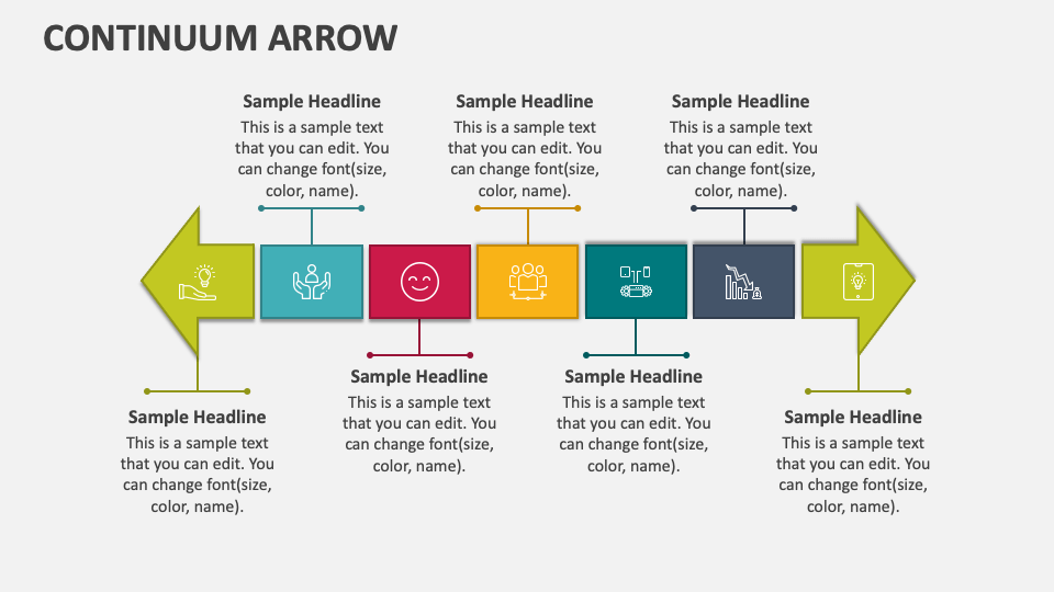 Continuum Arrow PowerPoint and Google Slides Template - PPT Slides Continuum Arrow PowerPoint and Google Slides Template - PPT Slides