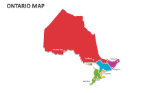 Ontario Map for Google Slides and PowerPoint - PPT Slides
