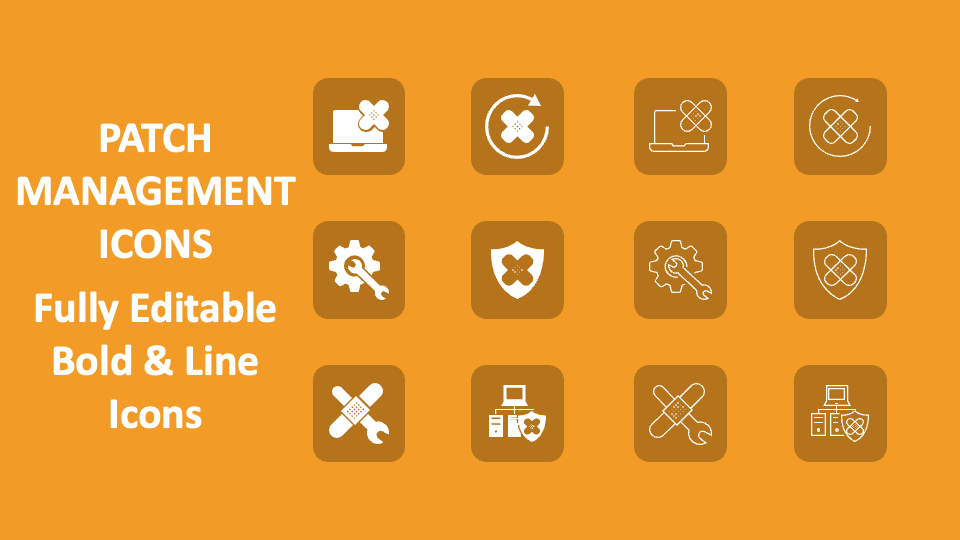 Patch Management Icons for Google Slides and PowerPoint