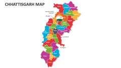 Chhattisgarh Map for Google Slides and PowerPoint - PPT Slides