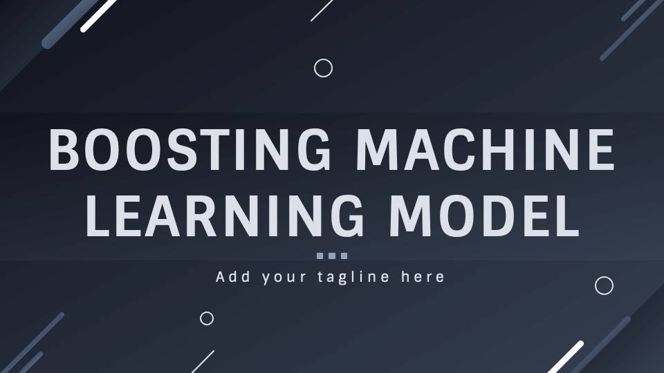 Boosting Machine Learning Model Template for Google Slides and PowerPoint - PPT Slides