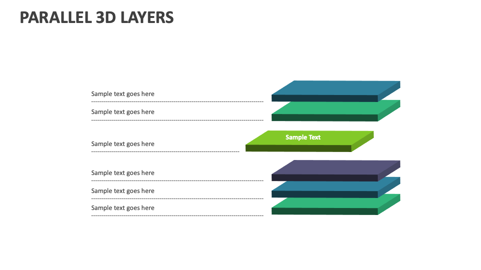 Parallel 3D Layers Template for PowerPoint and Google Slides - PPT Slides