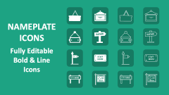 Nameplate Icons for Google Slides and PowerPoint