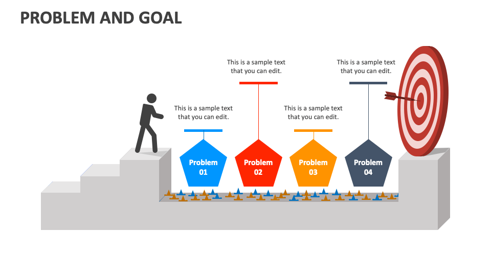 Problem and Goal PowerPoint and Google Slides Template - PPT Slides