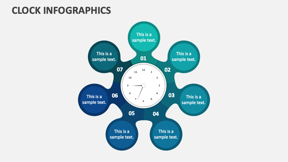 Clock Infographics PowerPoint and Google Slides Template - PPT Slides
