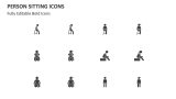 Person Sitting Icons for Google Slides and PowerPoint