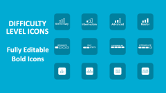 Difficulty Level Icons for Google Slides and PowerPoint