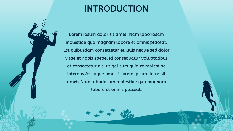 Free Diving Presentation Theme for Google Slides and PowerPoint