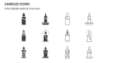 Candles Icons for Google Slides and PowerPoint