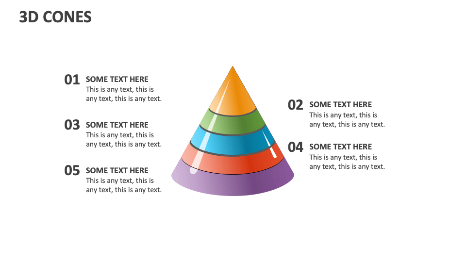 3D Cones Template for PowerPoint and Google Slides - PPT Slides