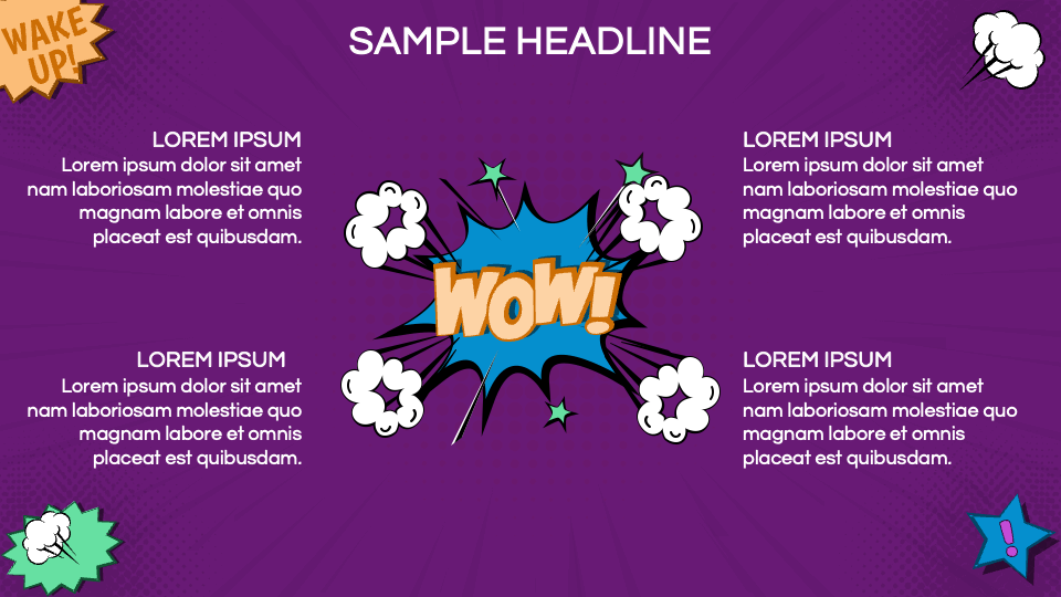 Free Comic Book Theme for Google Slides and PowerPoint