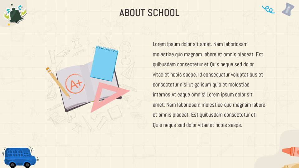 Free Creative School Presentation Theme for Google Slides and PowerPoint