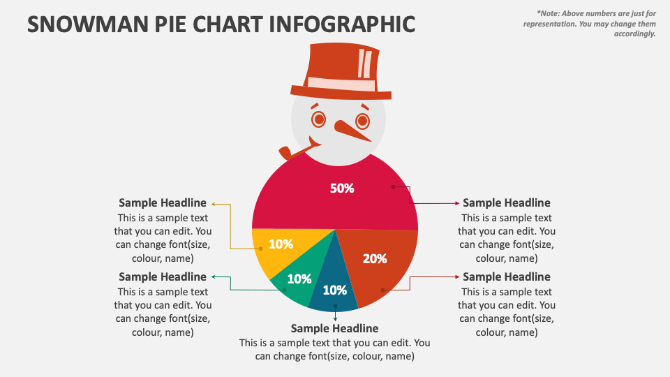 Snowman Pie Chart Infographic PowerPoint and Google Slides Template ...