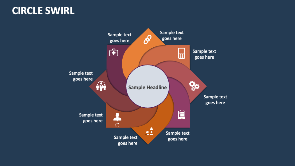 Circle Swirl PowerPoint and Google Slides Template - PPT Slides