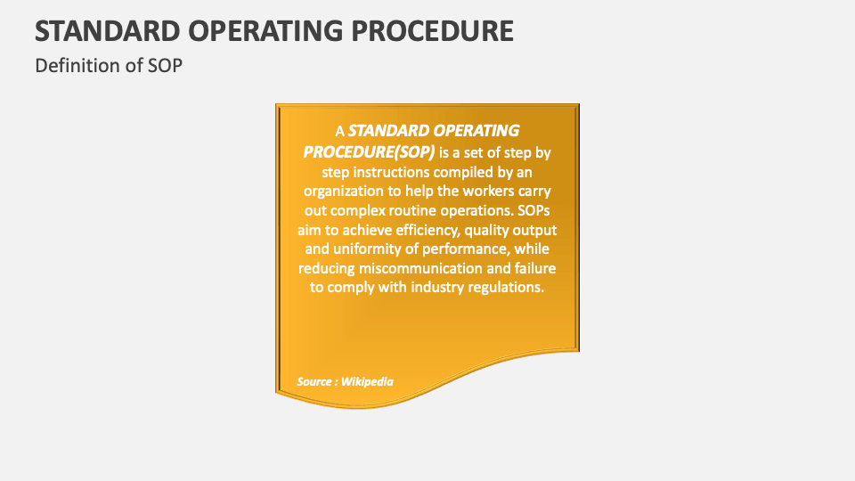 Standard Operating Procedure Template for PowerPoint and Google Slides ...