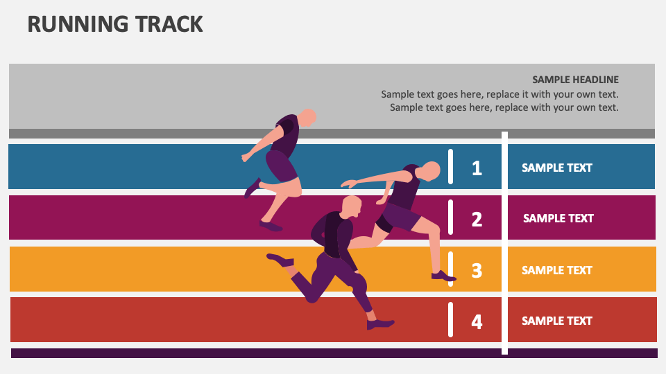 Running Track PowerPoint and Google Slides Template - PPT Slides
