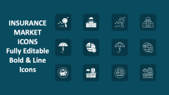 Insurance Market Icons for Google Slides and PowerPoint