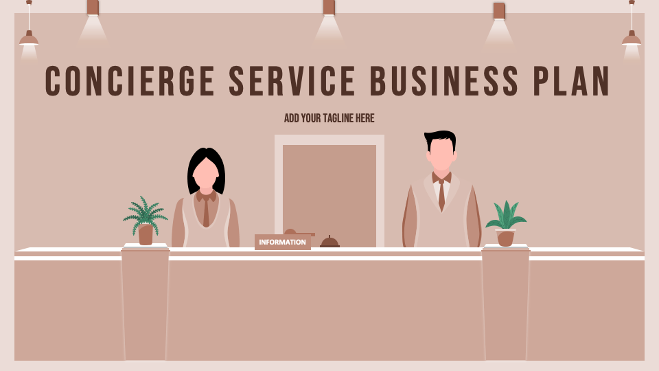 Concierge Service Business Plan PowerPoint and Google Slides Template - PPT Slides