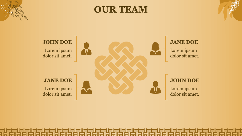 Weave Pattern Presentation Theme for PowerPoint and Google Slides - PPT ...