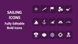 Sailing Icons for Google Slides and PowerPoint