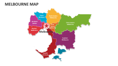 Melbourne Map for Google Slides and PowerPoint - PPT Slides