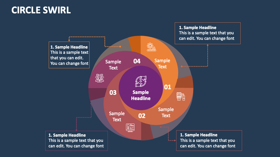 Circle Swirl PowerPoint and Google Slides Template - PPT Slides