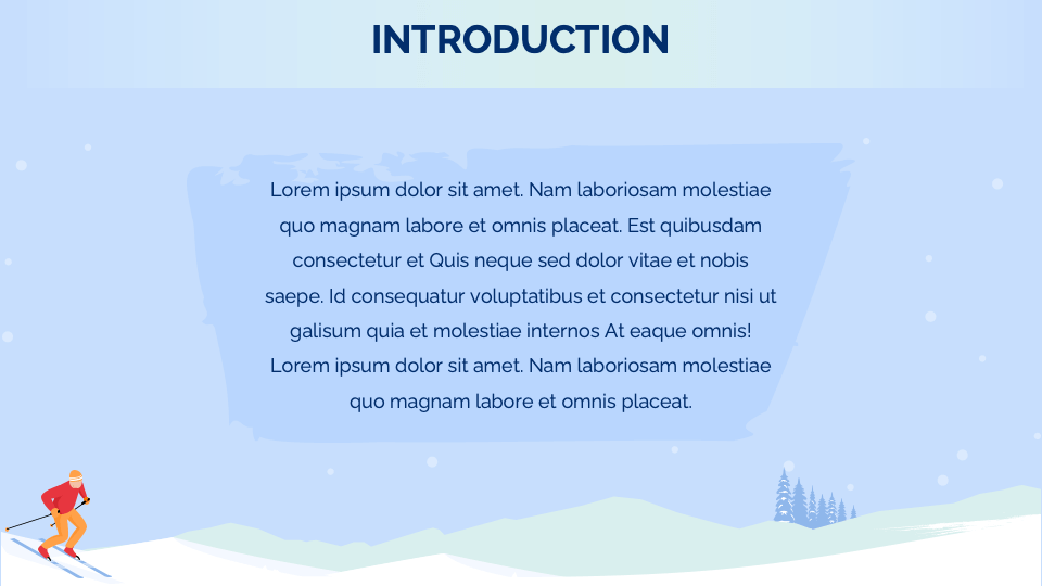 Free Skiing Presentation Theme for Google Slides and PowerPoint