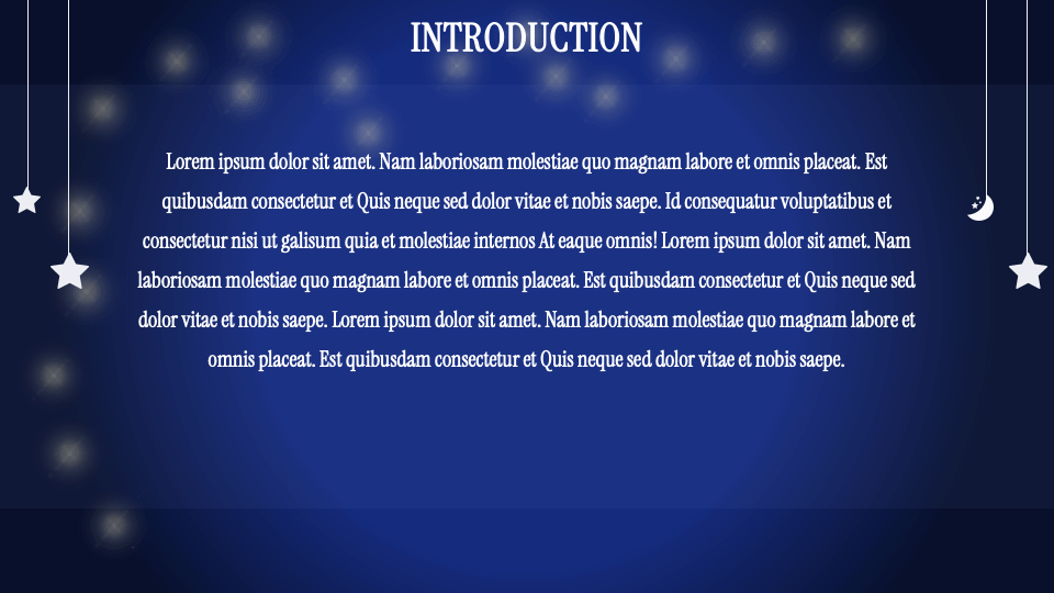 Starry Presentation Theme for PowerPoint and Google Slides - PPT Slides