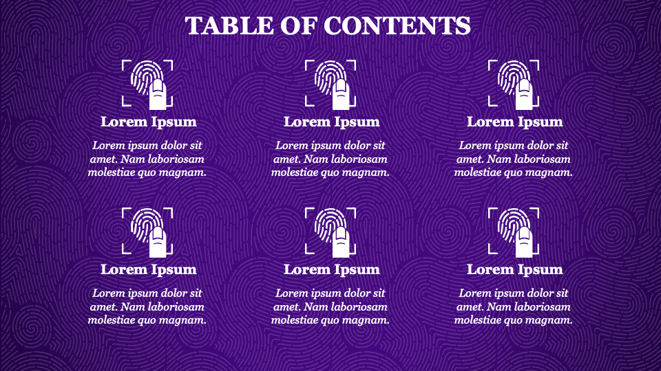 Fingerprint Theme for PowerPoint and Google Slides - PPT Slides