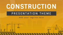 Free Construction Theme for Google Slides and PowerPoint